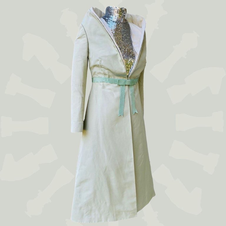 Alexander McQueen It's Only A Game Mint Green Structured Coat S/S 2005 ...