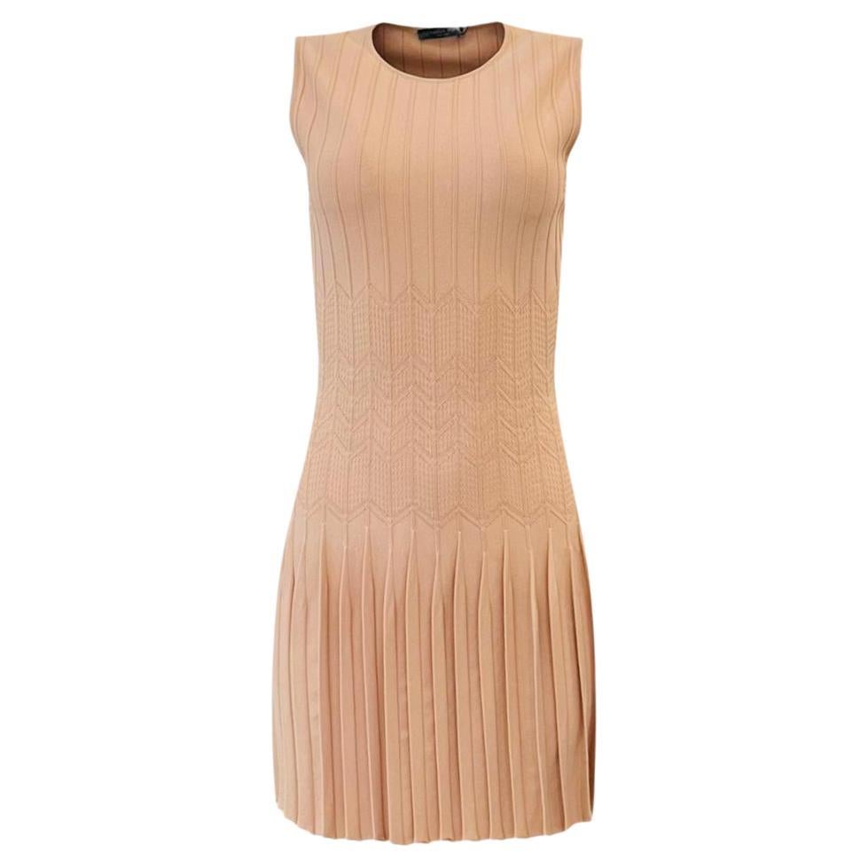 Alexander McQueen Knit Plisse Dress For Sale at 1stDibs