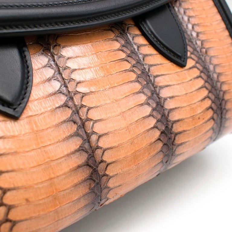 Alexander McQueen Leather and Python Heroine Bag For Sale at 1stDibs