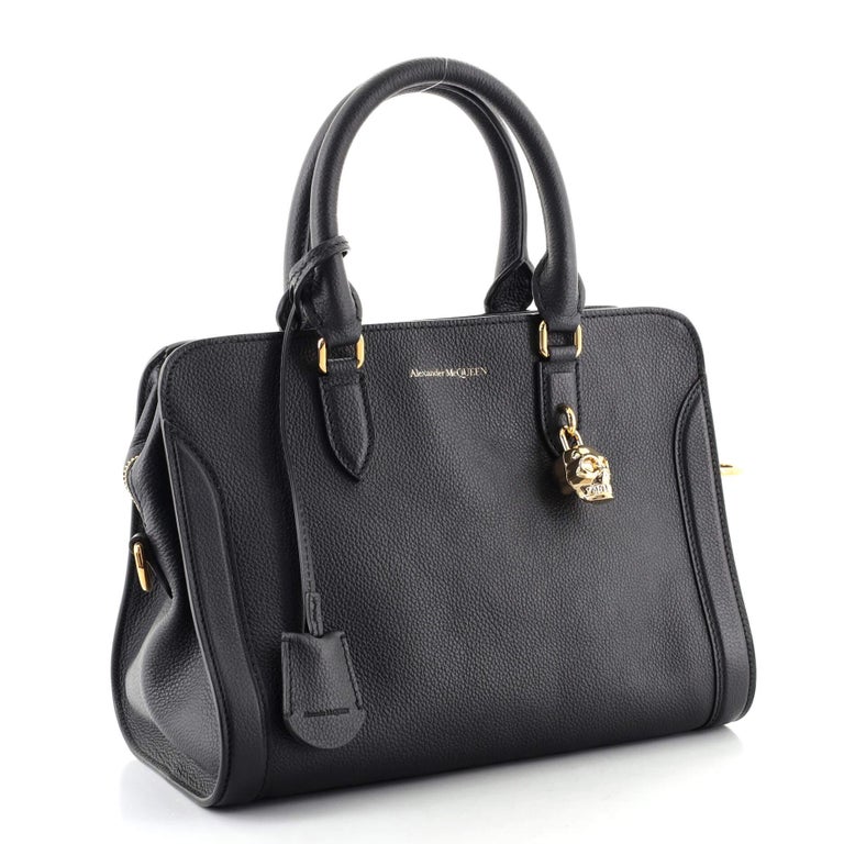Alexander McQueen Padlock Zip Around Tote Leather Small at 1stDibs