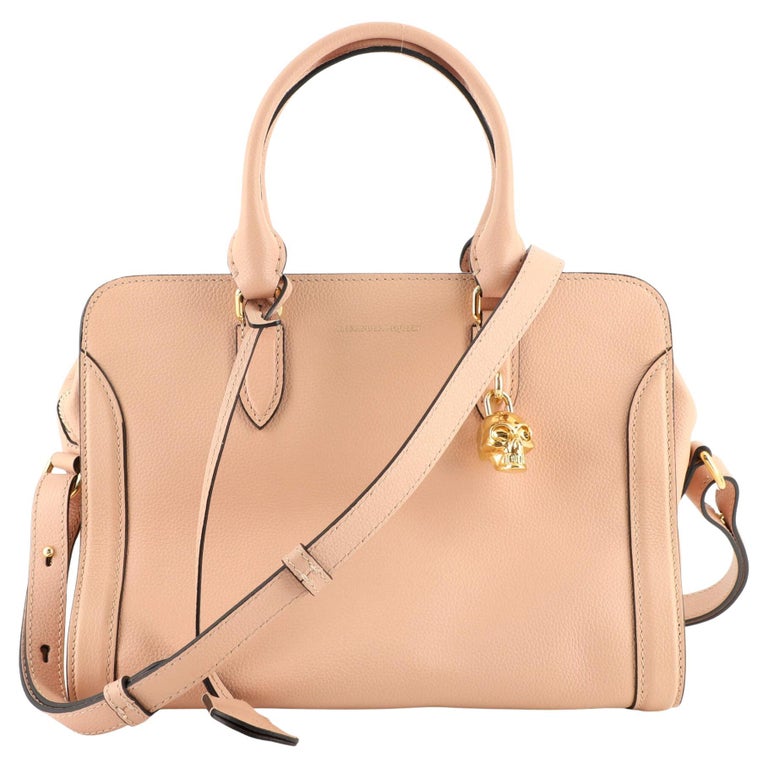 Alexander McQueen Padlock Zip Around Tote Leather Small For Sale at 1stDibs