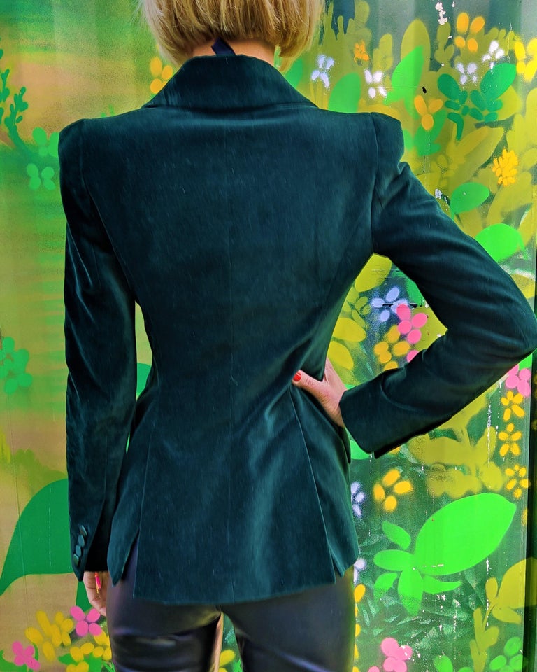 Alexander McQueen Poison Green Vampire Robot Runway 90s Coat Jacket ...