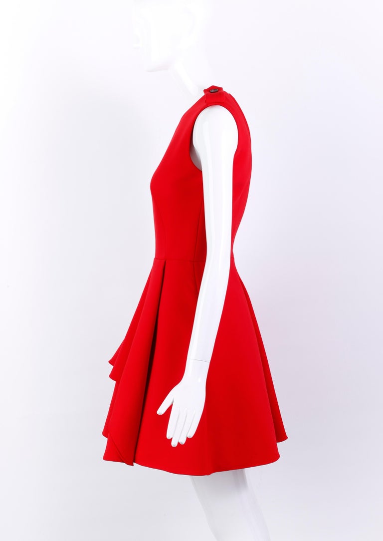 Alexander McQueen Pre-Fall 2015 Layered Fit and Flare Sleeveless ...