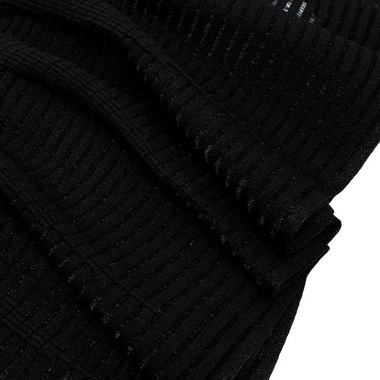 Alexander Mcqueen Ruffle Neck and Sleeve Sheer Knit Dress - Size Small ...