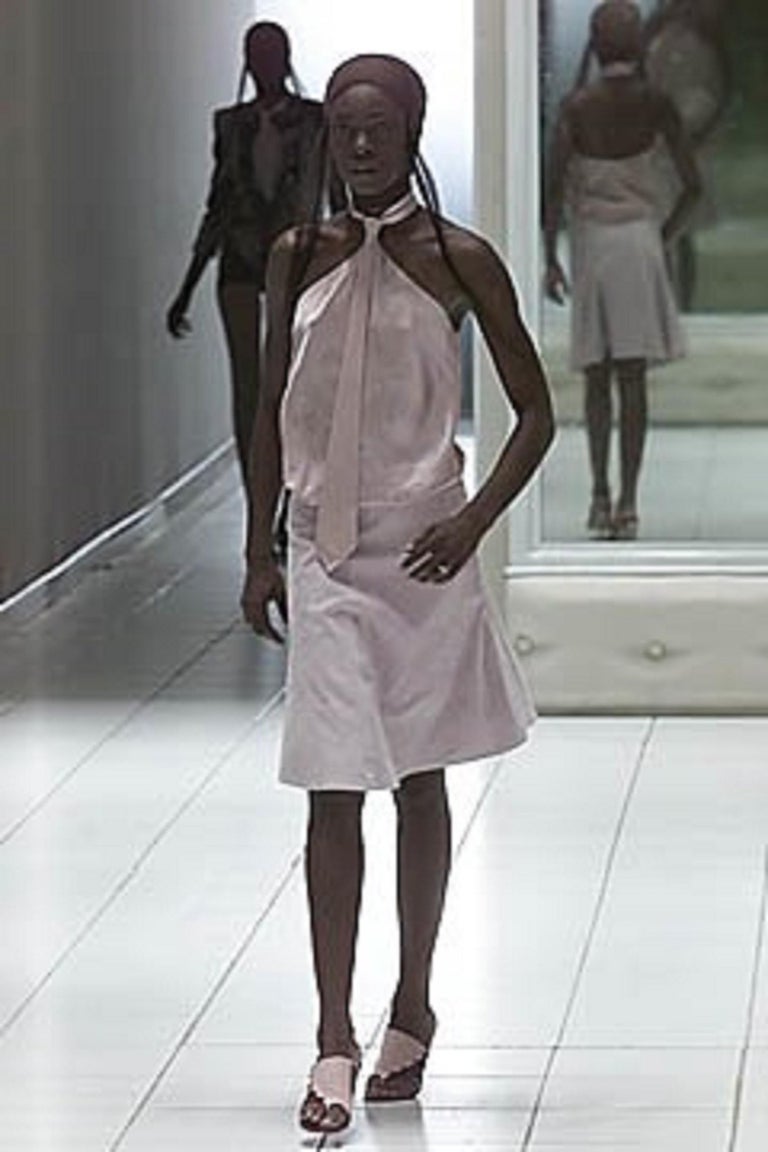 ALEXANDER McQUEEN S/S 2001 "Voss" Pink Paisley Print Silk Necktie ...