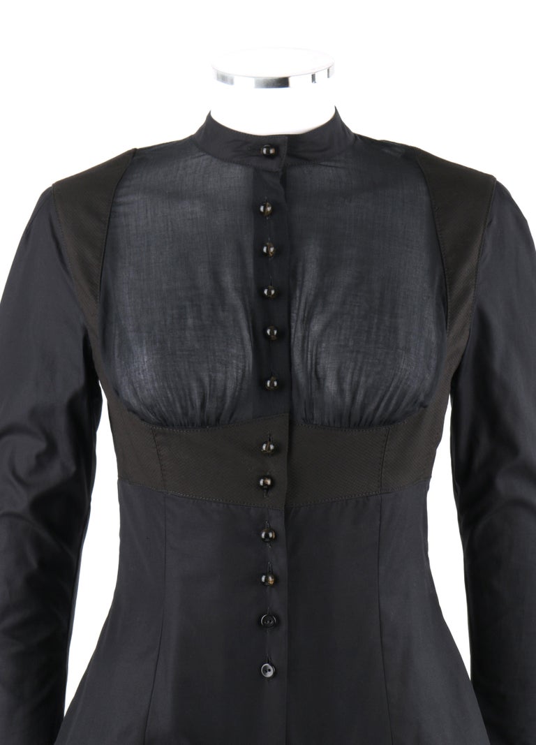 ALEXANDER McQUEEN S/S 2005 "It's Only A Game" Two Tone Button Down ...