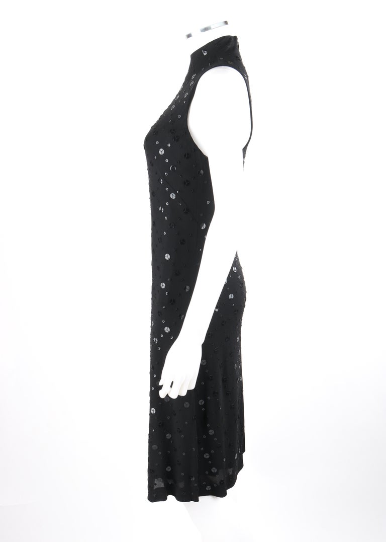 ALEXANDER McQUEEN S/S 2006 "Neptune" Black Sequin Racerback Sheath ...