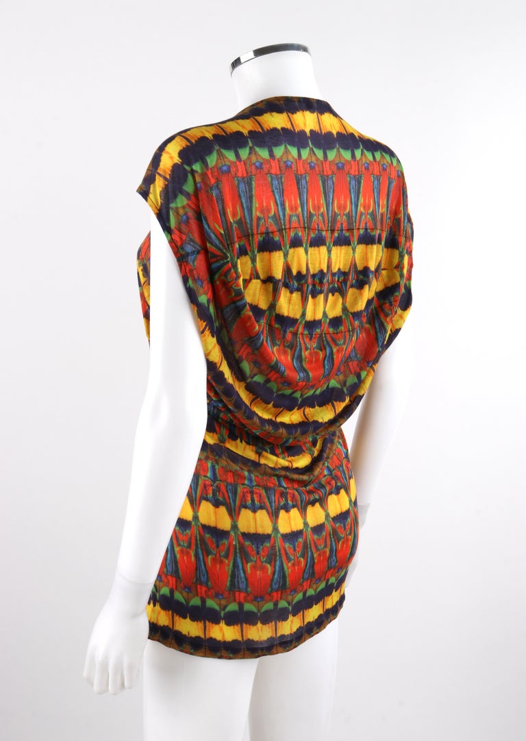 ALEXANDER McQUEEN S/S 2010 “Platos Atlantis” Beetle Kaleidoscope Draped ...