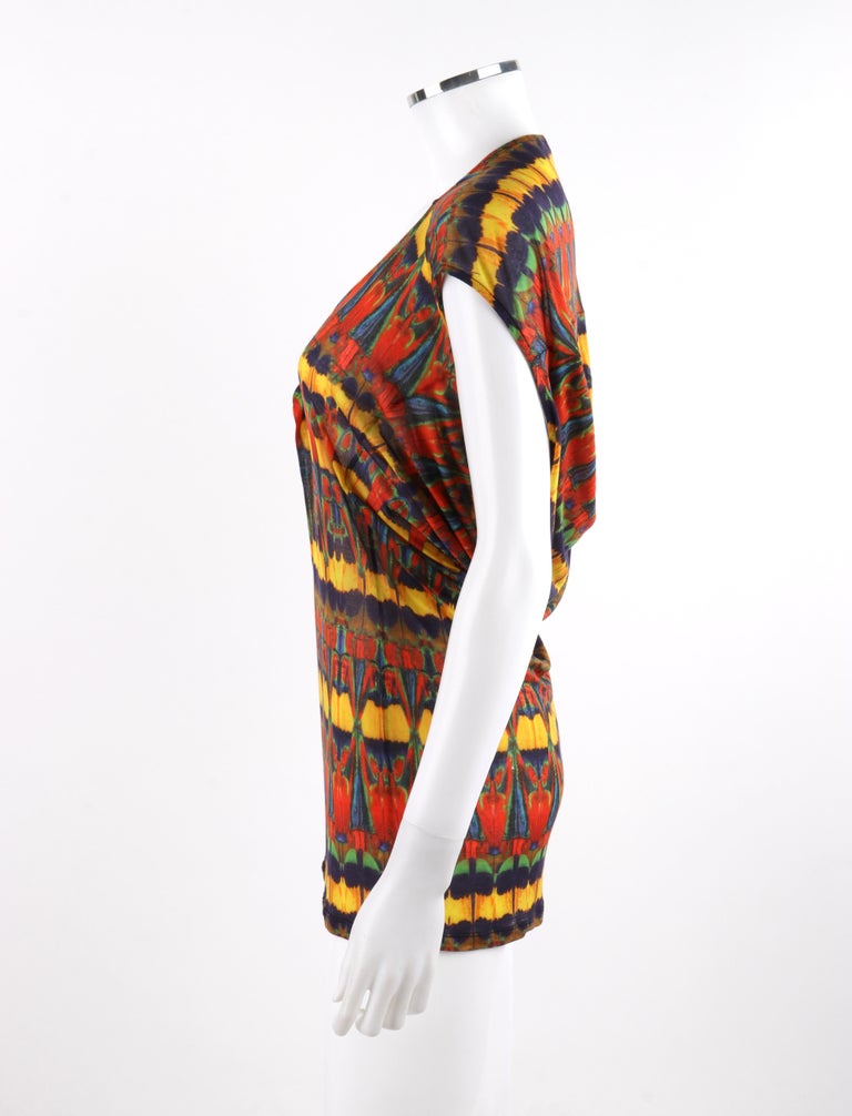 ALEXANDER McQUEEN S/S 2010 “Platos Atlantis” Beetle Kaleidoscope Draped ...