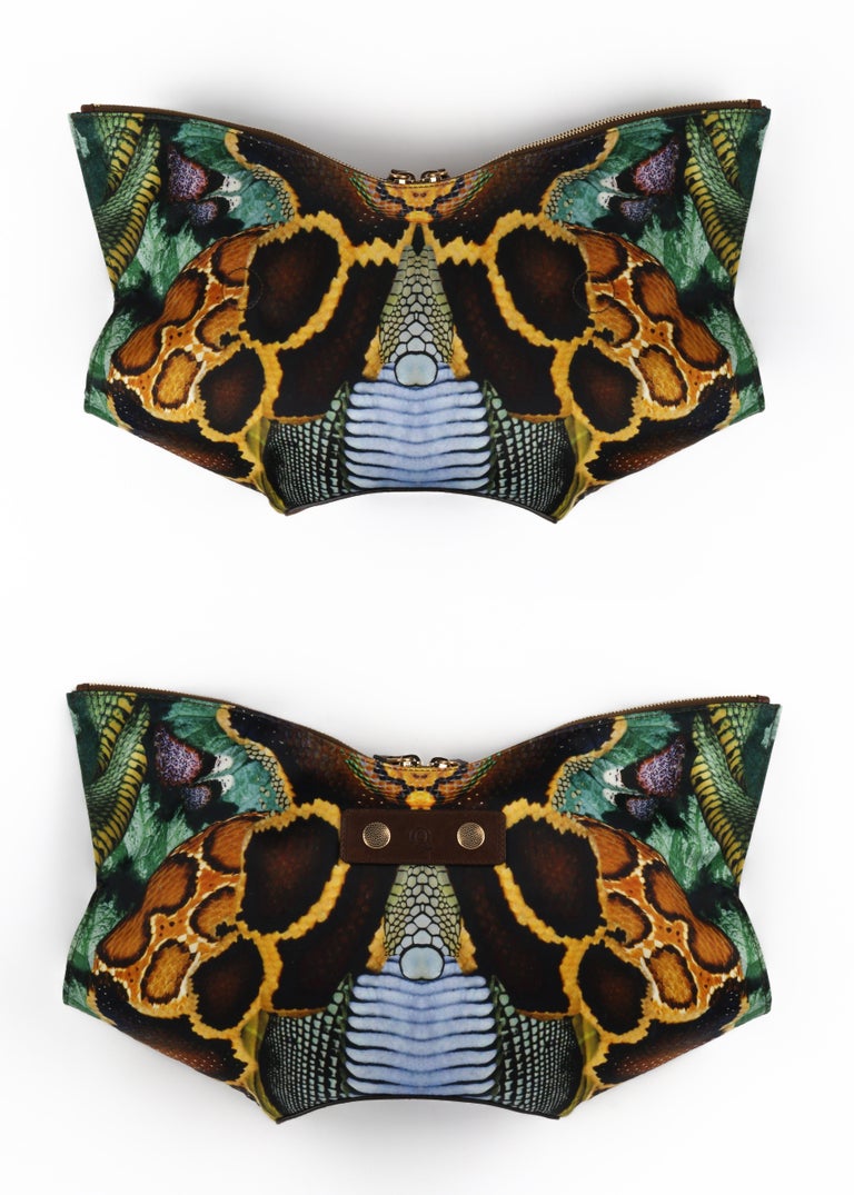 ALEXANDER McQUEEN S/S 2010 "Plato's Atlantis" Snake Print Flap De-Manta ...