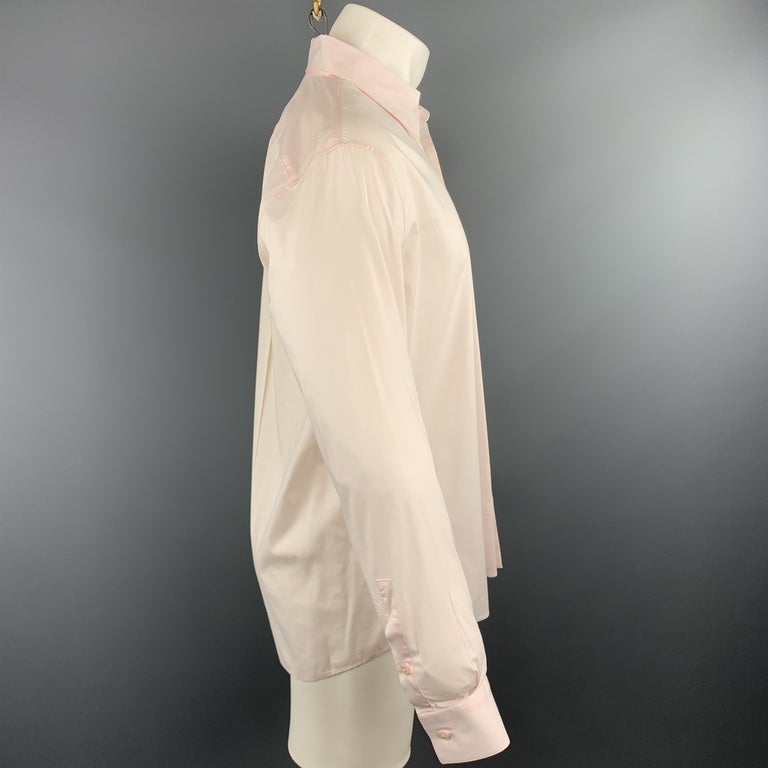ALEXANDER MCQUEEN Size M Light Pink Button Up Long Sleeve Shirt For ...