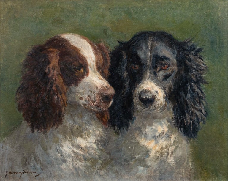 Portrait Of "Honey and Napoleon", A Pair Of English Springer Spaniels ...