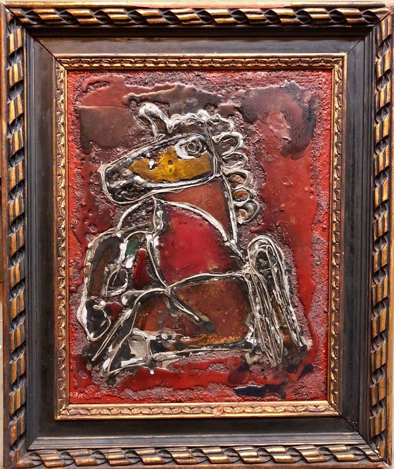 Alexander Raymond Katz - Mixed Media Art Sculptural Painting "Unicorn ...