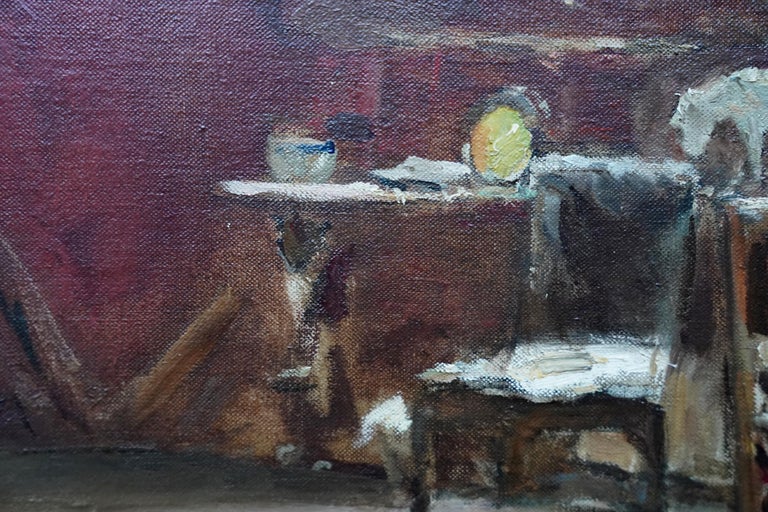 Alexander Roche - The Artist's Studio - Scottish 1914 Glasgow Boy art ...