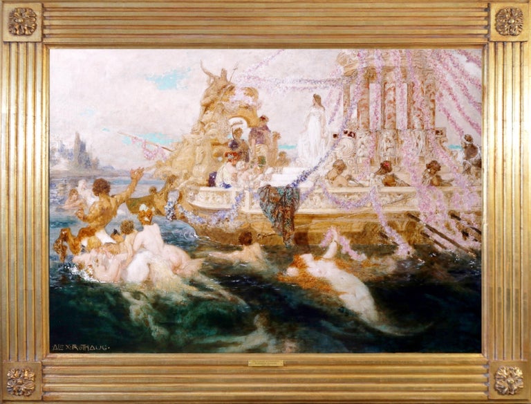 Alexander Rothaug - The Triumph of Amphitrite - Large 19th Century ...