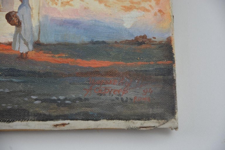 Alexander Sergheev - Tunisian Landscape - Original Oil Painting by ...