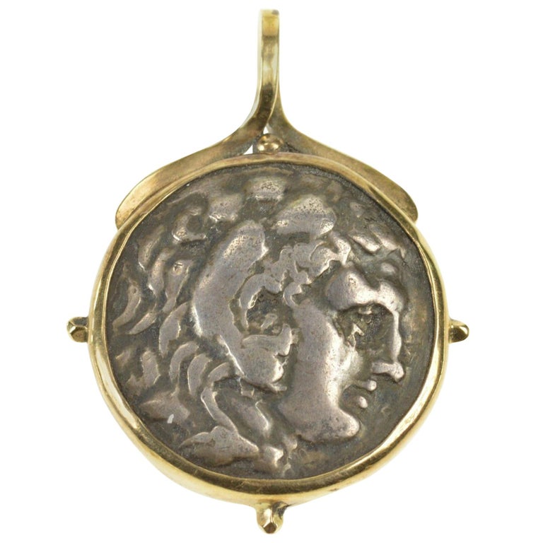 Alexander The Great Authentic Greek Coin Pendant at 1stDibs