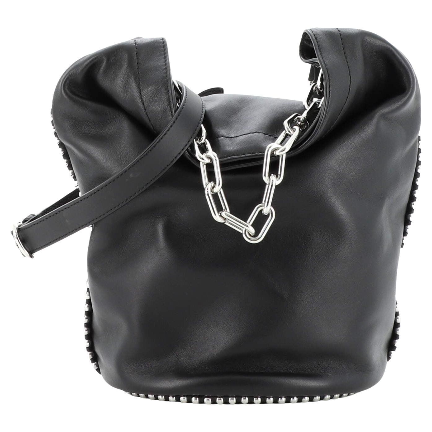 Alexander Wang Silver Pebbled Leather Rocco Duffel Bag For Sale at ...