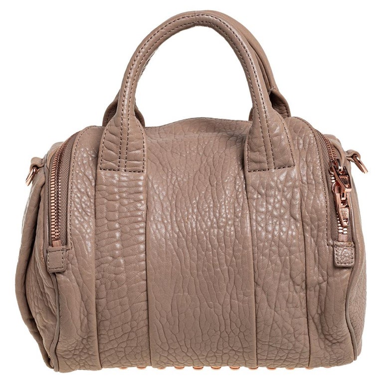 Alexander Wang Brown Leather Rocco Duffel Bag at 1stDibs