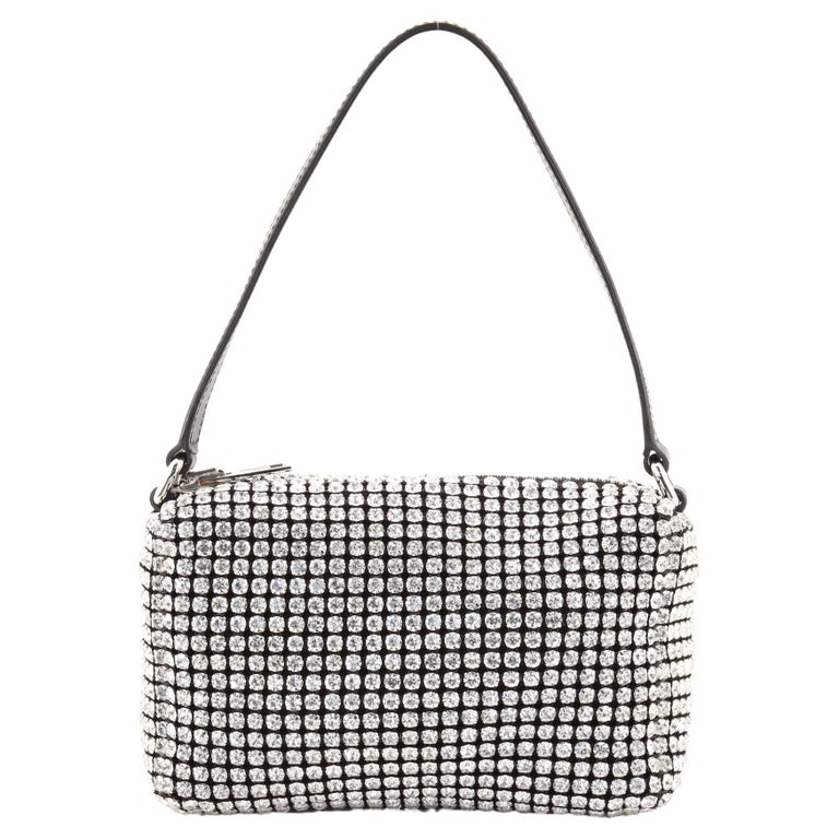 Alexander Wang - Pochette Heiress en maille ornée de strass En vente ...