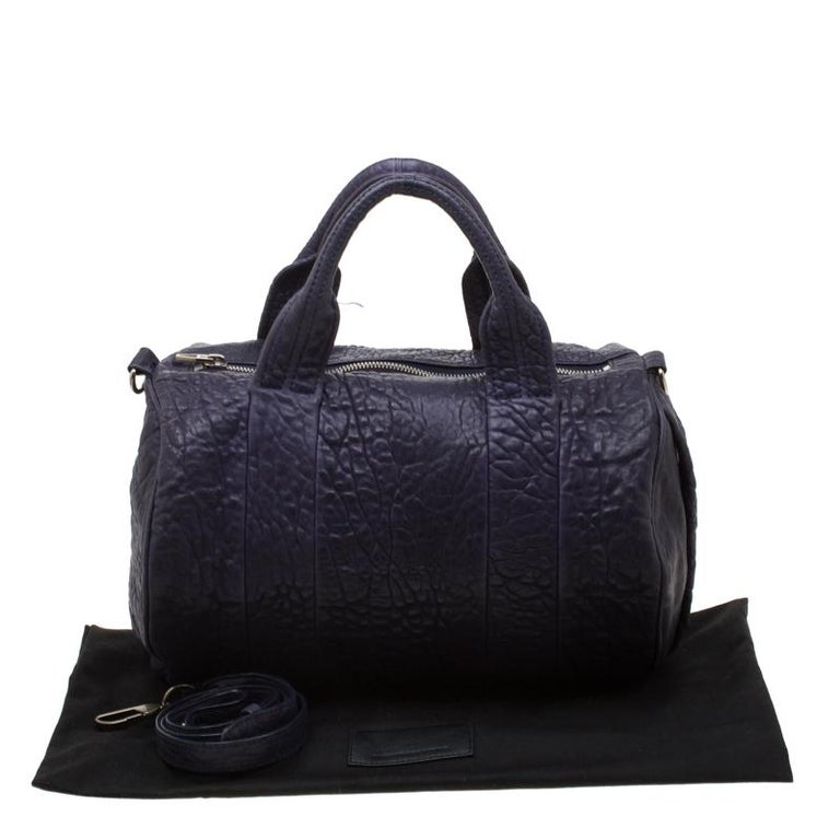 Alexander Wang Purple Pebbled Leather Rocco Duffel Bag For Sale at ...