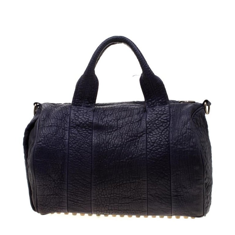 Alexander Wang Purple Pebbled Leather Rocco Duffel Bag For Sale at ...