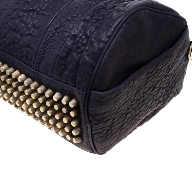 Alexander Wang Purple Pebbled Leather Rocco Duffel Bag For Sale at ...