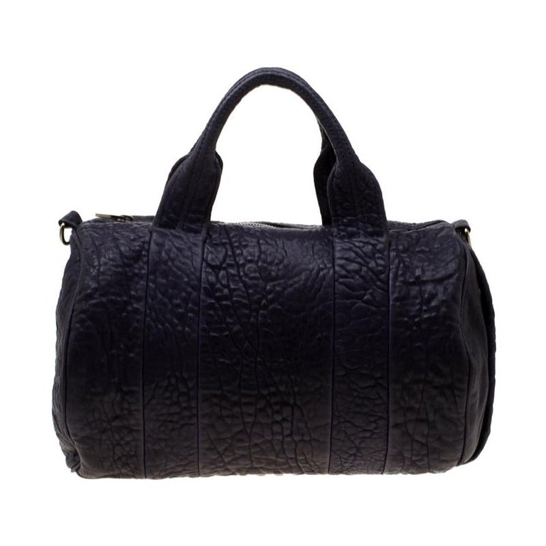 Alexander Wang Purple Pebbled Leather Rocco Duffel Bag For Sale at ...