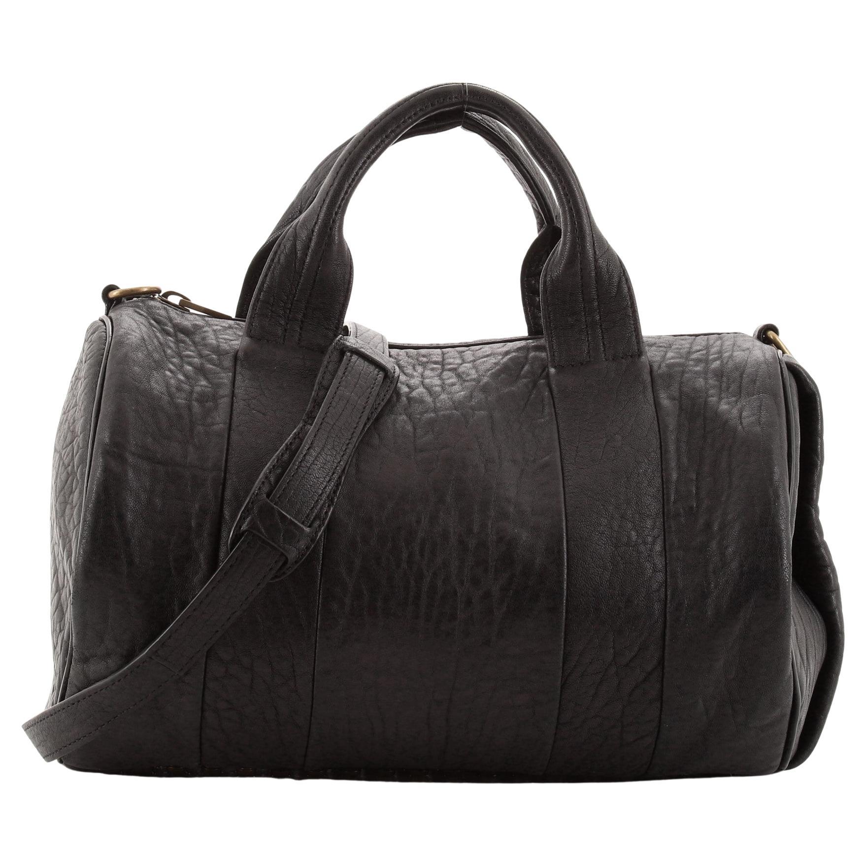 Alexander Wang Brown Pebbled Leather Rocco Duffel Bag For Sale at ...