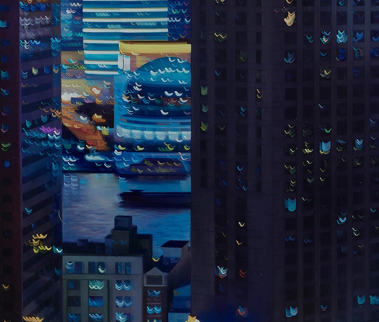 Alexandra Pacula - SHEN CITY, Contemporary Realism, Cityscape, Night ...