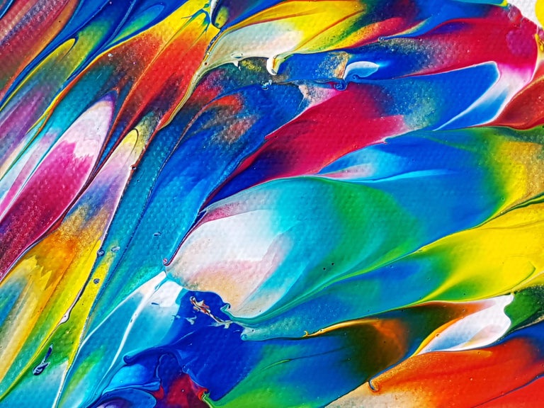 Alexandra Romano - Psychedelic Waterfall No. 2, Painting, Acrylic on ...