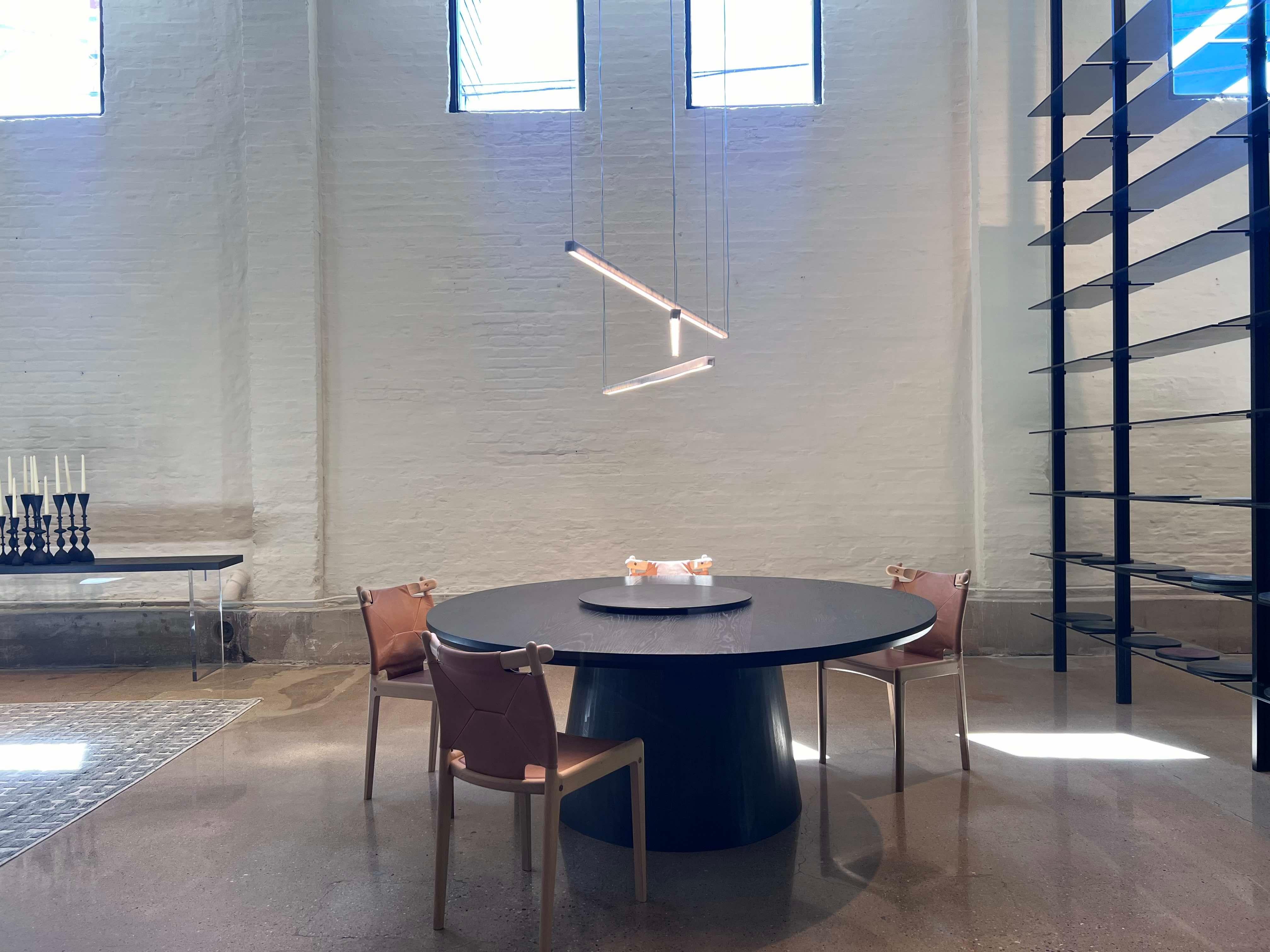 Alexandra Round Solid Wood and Steel Dining Table by Autonomous ...