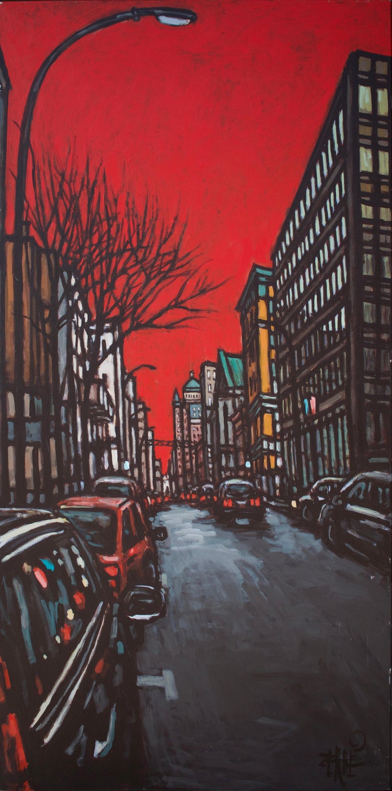 Alexandra Zerbe - Left Turn on Light Red For Sale at 1stDibs