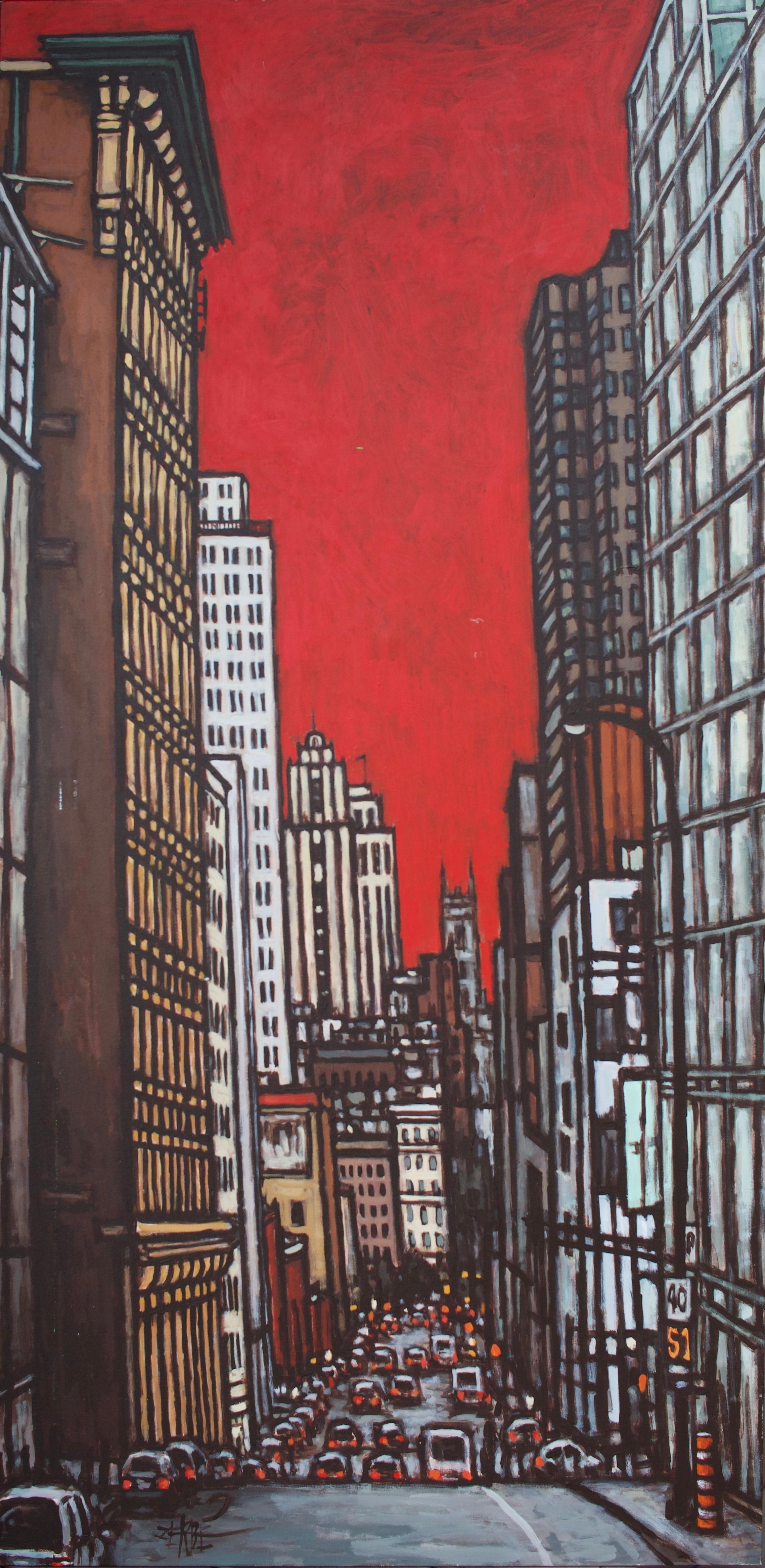 Alexandra Zerbe - Left Turn on Light Red For Sale at 1stDibs