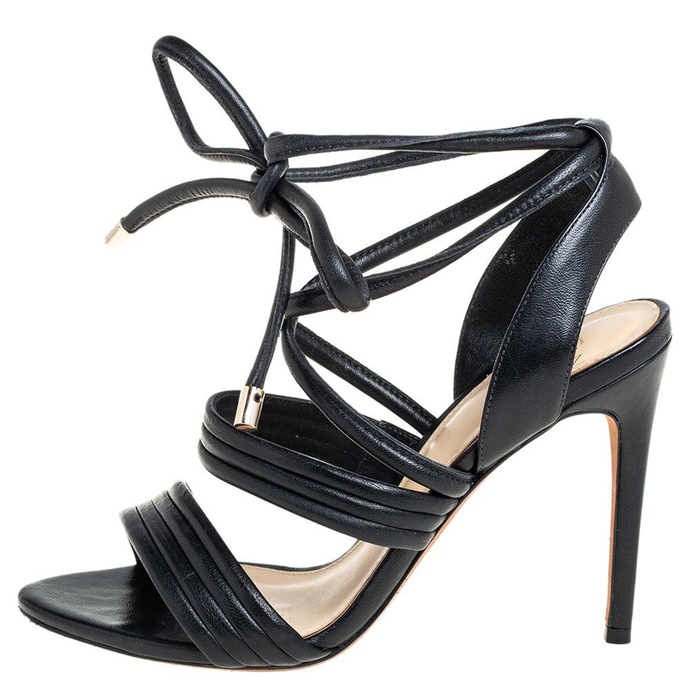 Alexandre Birman Woman Sandals Green Leather IT 39 at 1stDibs
