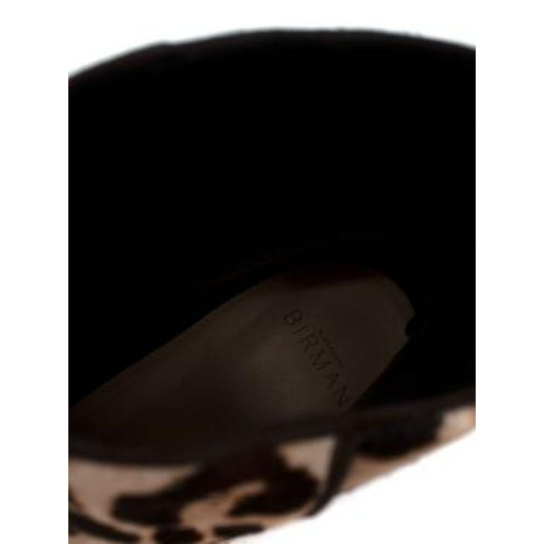 Alexandre Birman Leopard Kitten Heel Ankle Boots For Sale at 1stDibs