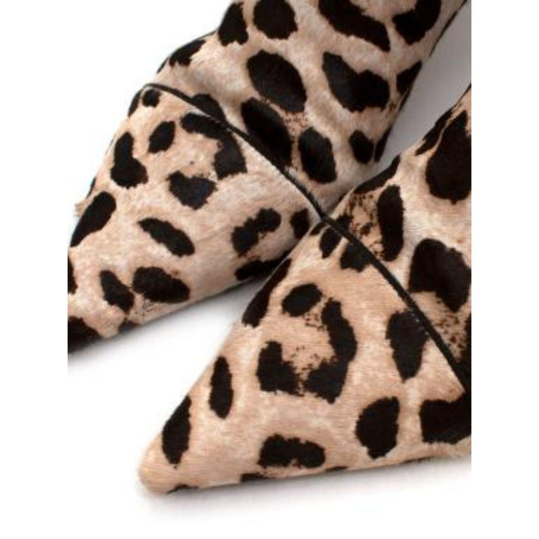 Alexandre Birman Leopard Kitten Heel Ankle Boots For Sale at 1stDibs