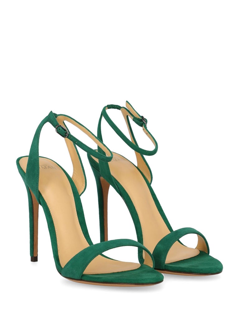 Alexandre Birman Woman Sandals Green Leather IT 39 at 1stDibs