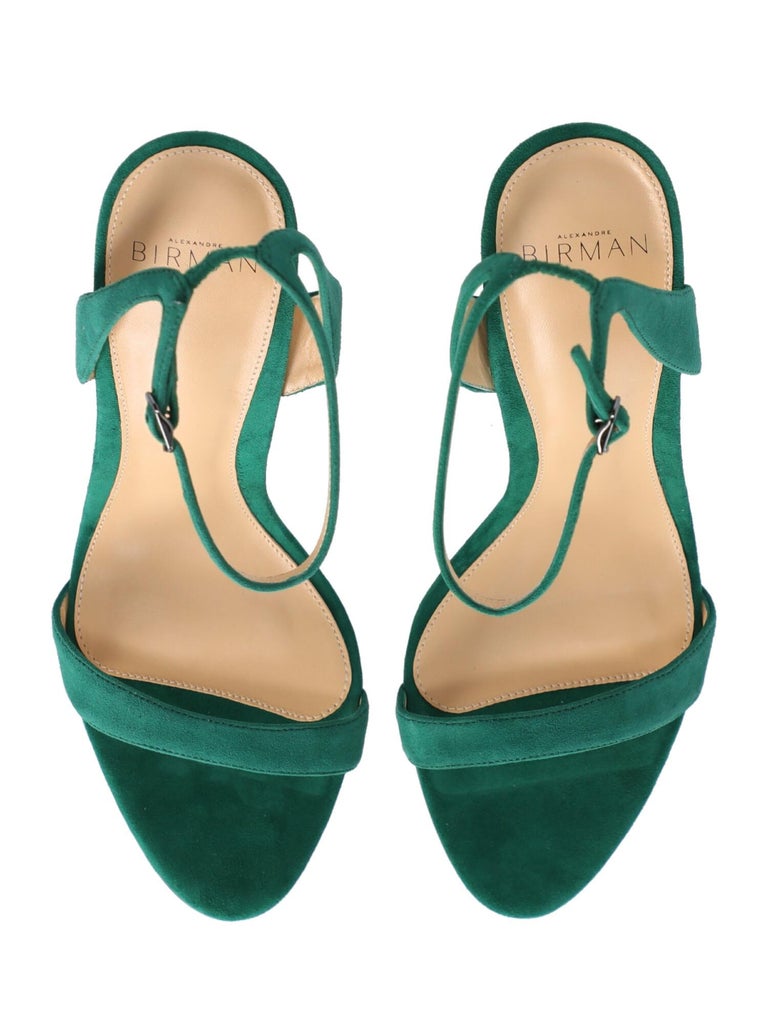 Alexandre Birman Woman Sandals Green Leather IT 39 at 1stDibs