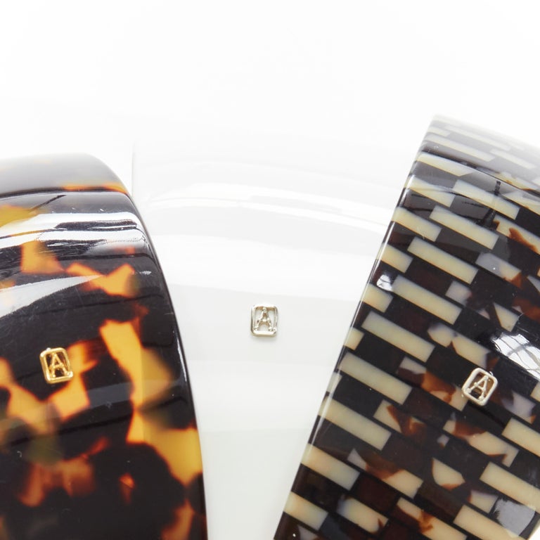 ALEXANDRE DE PARIS Alexander Zouari LOT OF 5 wide acrylic headband hair ...