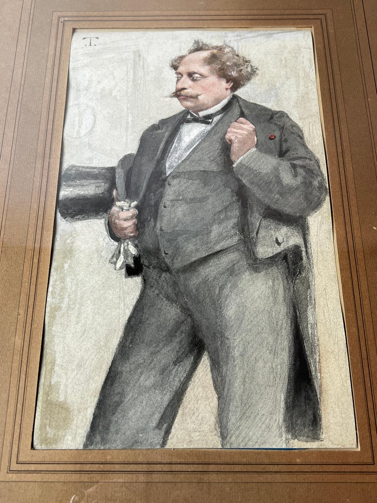 Alexandre Dumas Portrait by Theobald Chartran Featured in Vanity Fair ...