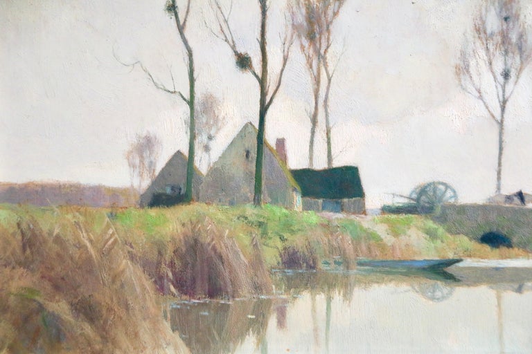 Alexandre Louis Jacob - Paysage aux Bords de la Loire - 20th Century ...