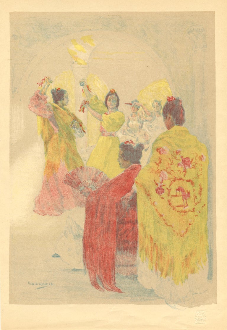 Alexandre Lunois - "La Sevillana" original lithograph For Sale at 1stDibs