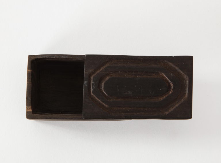 Alexandre Noll Style Carved Wood Box at 1stDibs