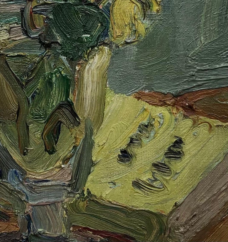 Alexandre Rochat - Bouquet of flowers and glass vase For Sale at 1stDibs