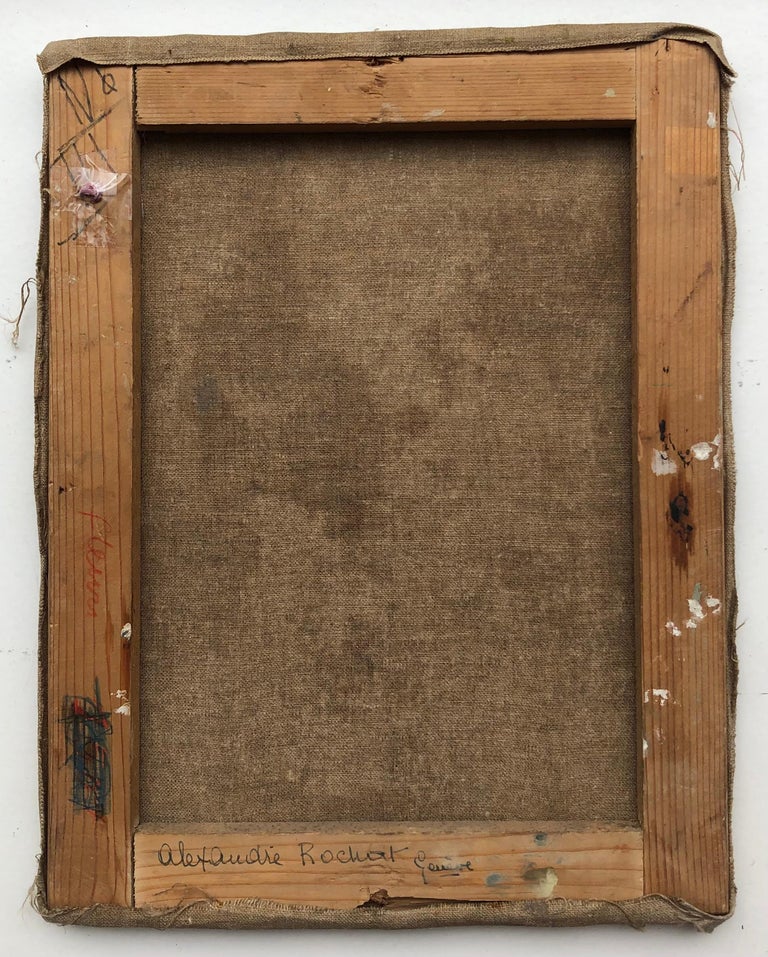 Alexandre Rochat - Bouquet of flowers and glass vase For Sale at 1stDibs