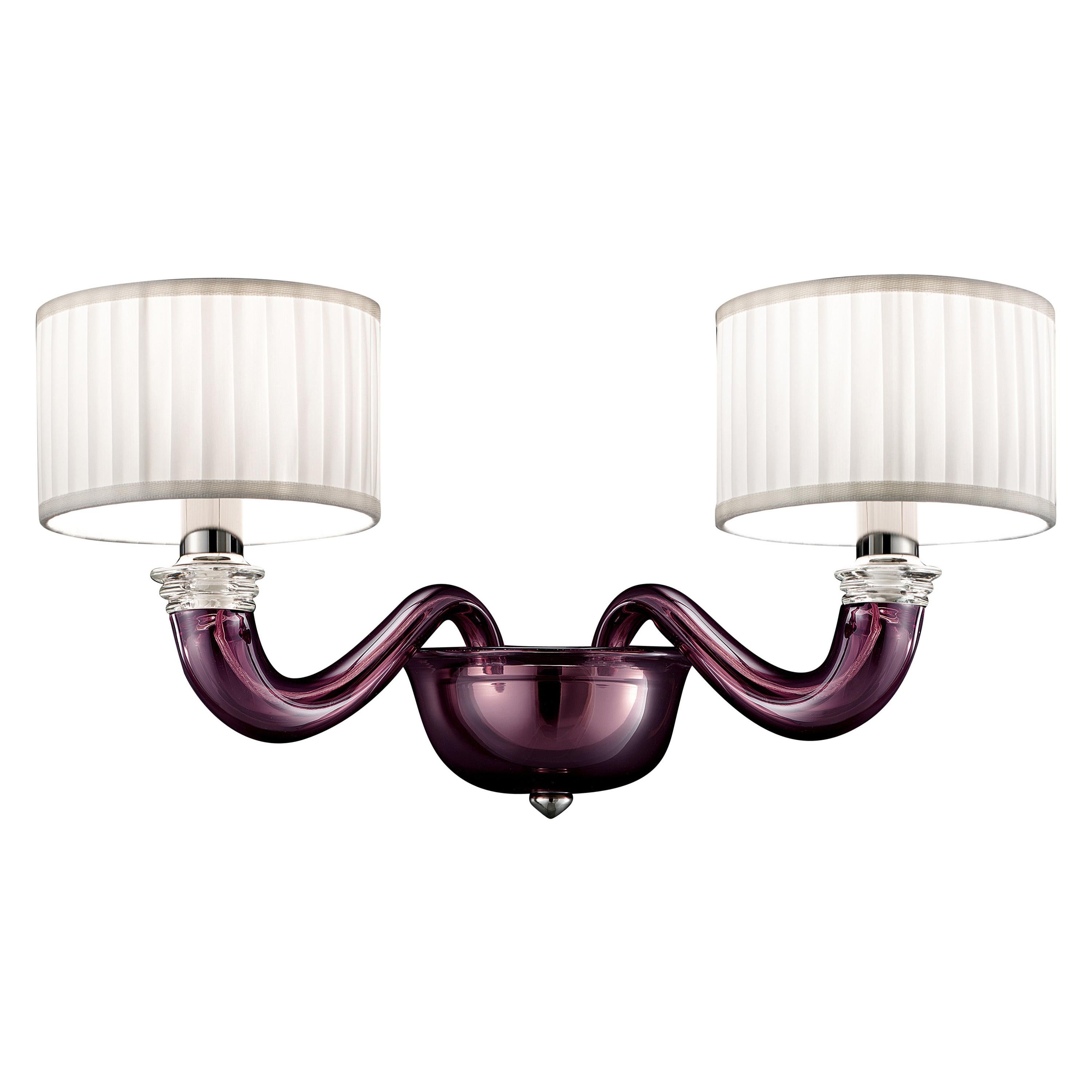 HOLLY HUNT Black Cat Wall Sconce in Anodized Aluminum Frame and Glass ...