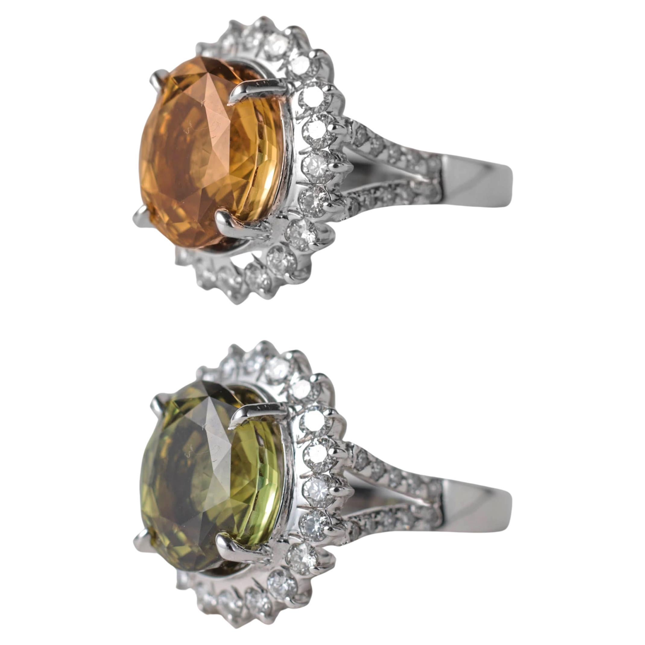 Alexandrite Ring 7.35 Carat Color Change Natural Gem2 For Sale at 1stDibs