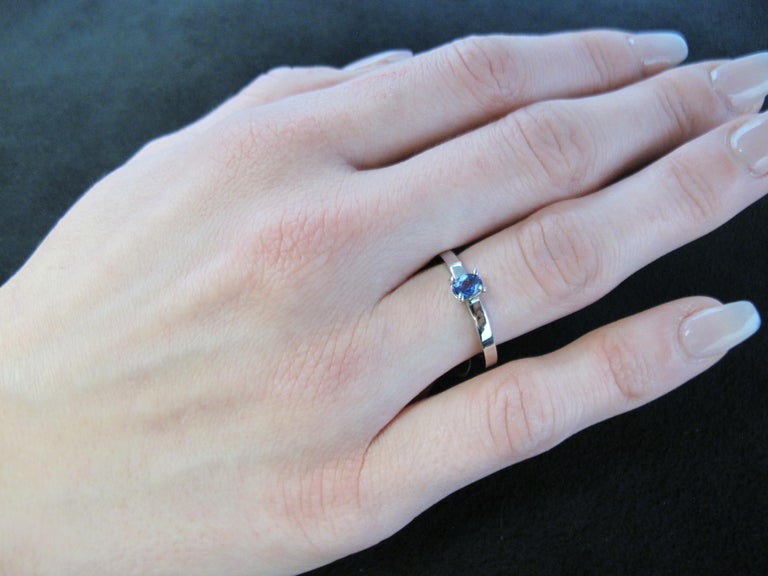 Alexandrite White Gold Ring at 1stDibs