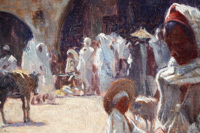 Alexis Auguste Delahogue - Market at Gabes - Tunisia at 1stDibs
